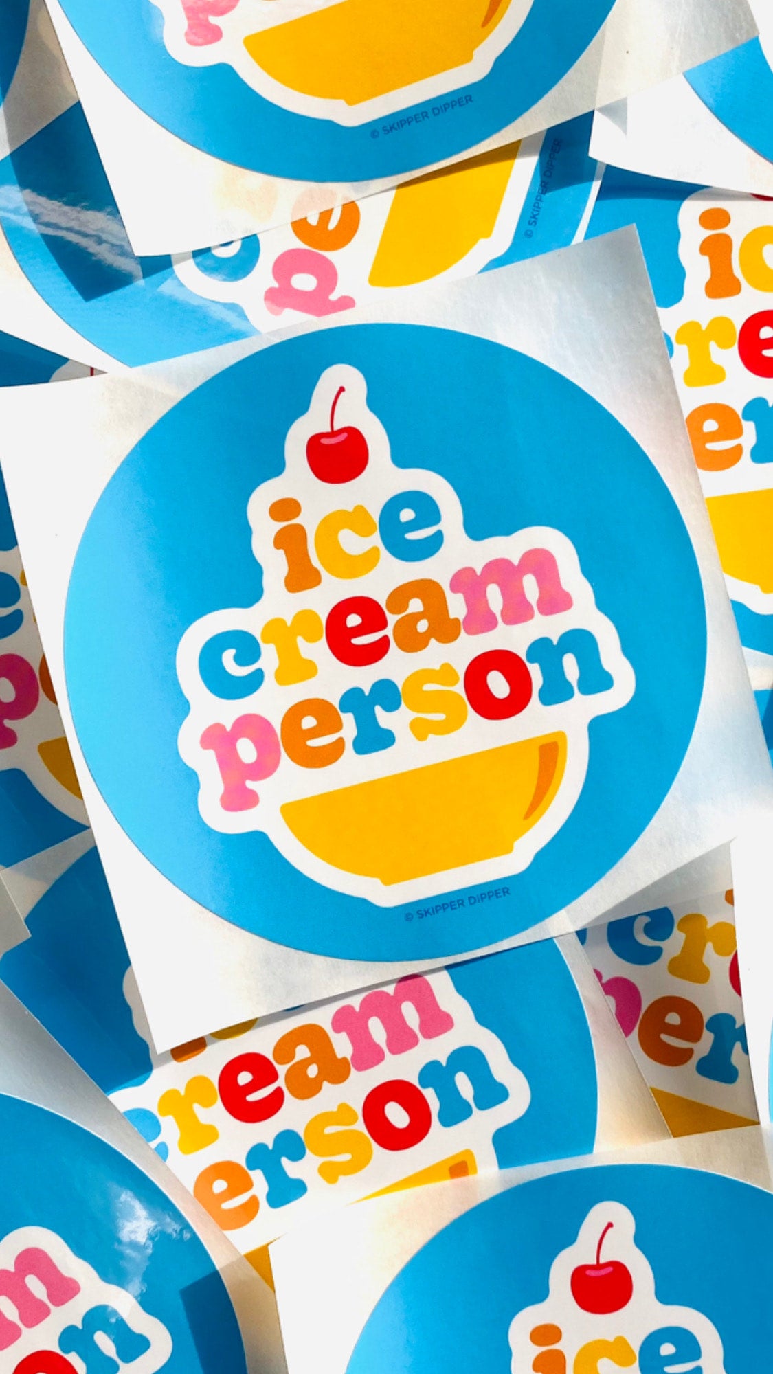 Ice Cream Person Sticker | Skipper Dipper